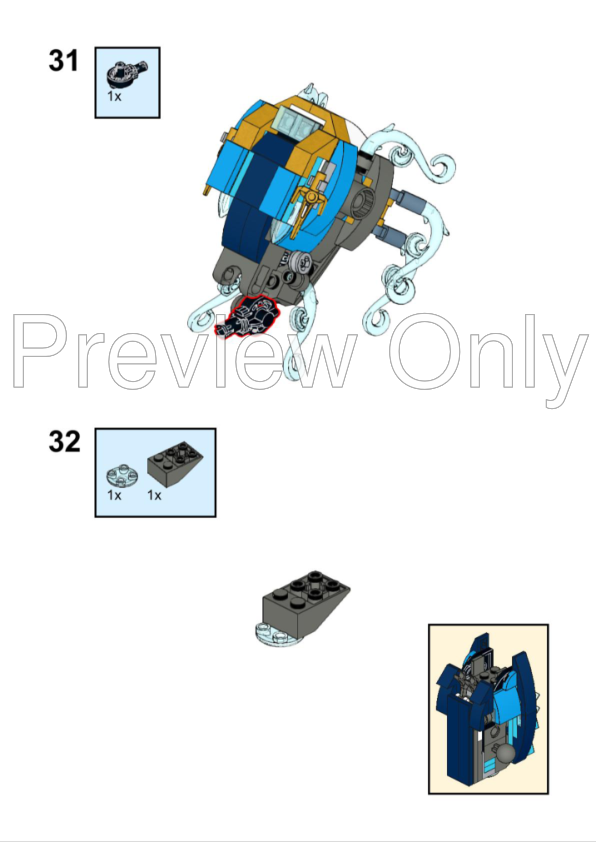 LEGO MOC Water Dragon Mech by re-creator | Rebrickable - Build with LEGO