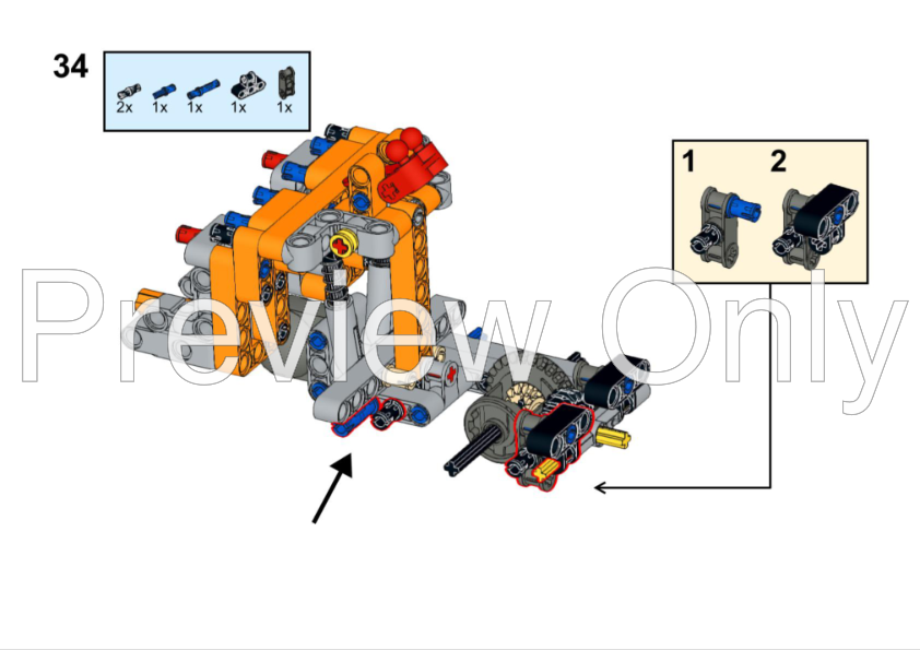 LEGO MOC Orange Carver - Three wheel tilting vehicle by cwbricks ...