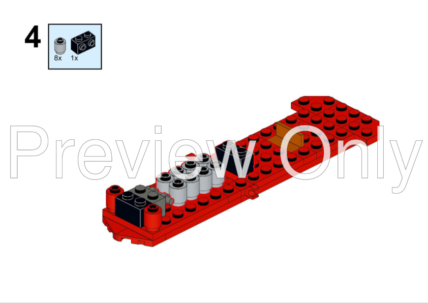 LEGO MOC Lancia Ferrari D50 by Coland | Rebrickable - Build with LEGO