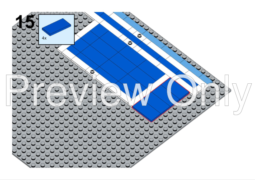 LEGO MOC Modular Tennis Court by gabizon | Rebrickable - Build with LEGO