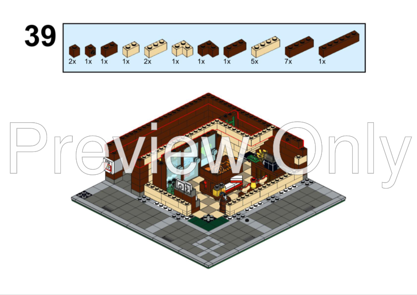 LEGO MOC Grocery on the Corner - Modular Building by MakeorBrick ...