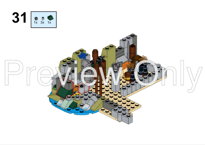 LEGO MOC Kurts 10305 + 31120 Lion Knight's Castle expension by Kurt ...