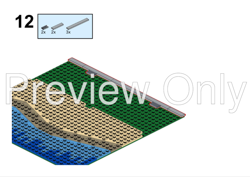 Lego Moc Modular Beach By Brickwater Bay Rebrickable Build With Lego