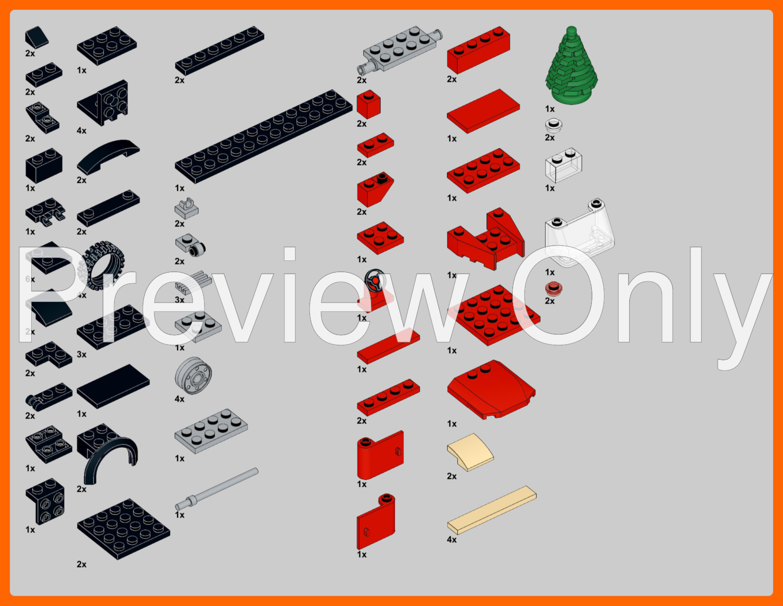 LEGO MOC W04 - Christmas Tree Truck by Labronco Brick Designs ...