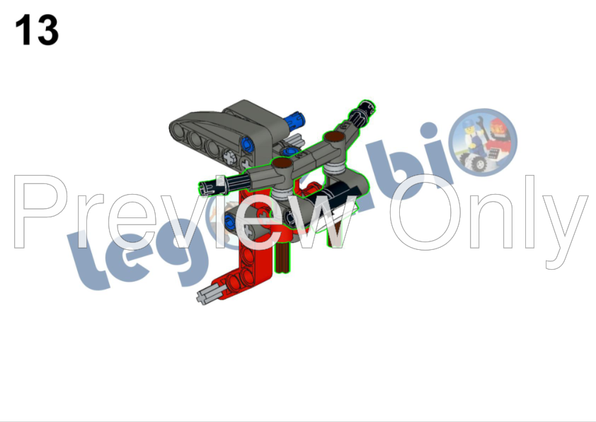 LEGO MOC 42132 - Trike V6 by Fabio_BrickintheWall | Rebrickable - Build ...