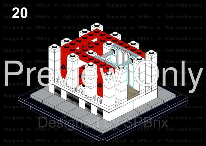 LEGO MOC Woolworth Building 1:800 Scale by SPBrix | Rebrickable - Build ...