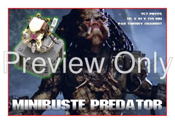 LEGO MOC Minibust - Predator by Thierry | Rebrickable - Build with LEGO