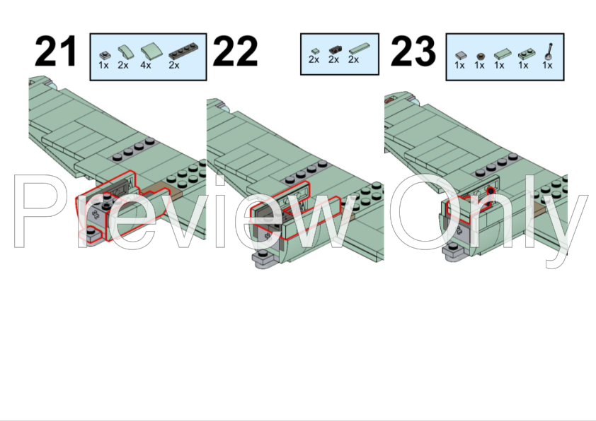 LEGO MOC SAAB J21 (Minifig Scale 1:42) by Qwinter | Rebrickable - Build ...