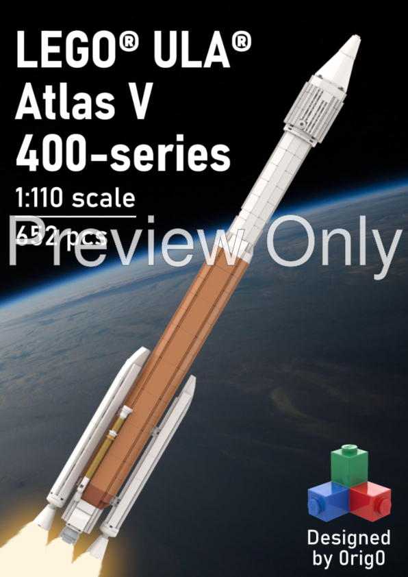 LEGO MOC Atlas V Collection [Saturn V scale] by 0rig0 | Rebrickable ...