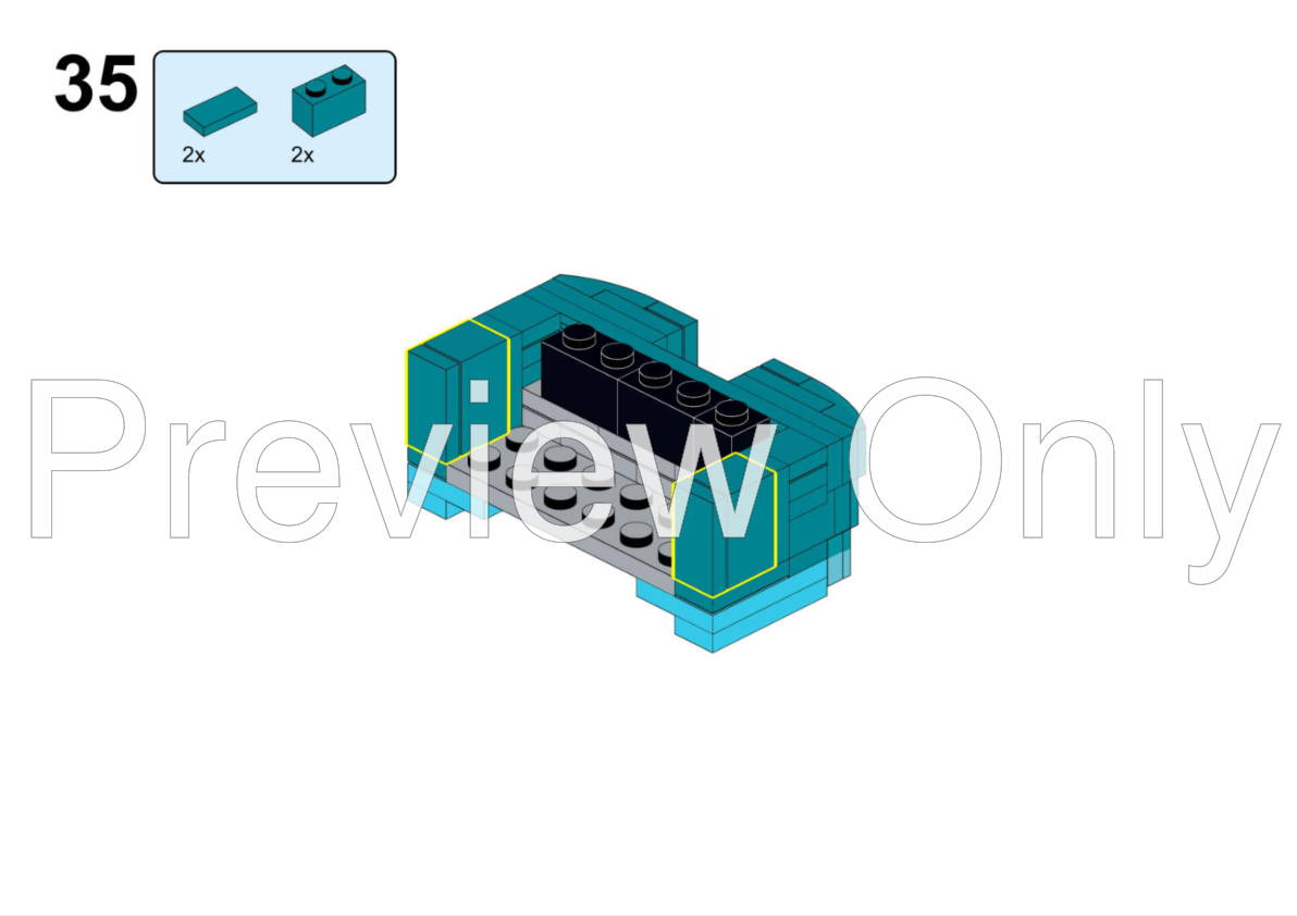 LEGO MOC Diesel Locomotive BR234 304-4 by langemat | Rebrickable ...