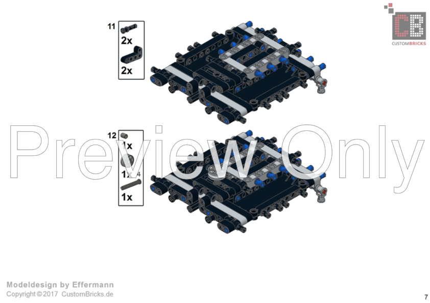 LEGO MOC Custom 42028 Flatbed trailer with tarpaulin by CustomBricks.de ...