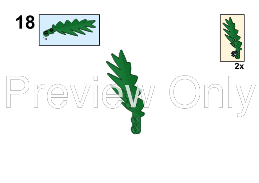 LEGO MOC Tropical Tree Pack by Bevinsbricks | Rebrickable - Build with LEGO