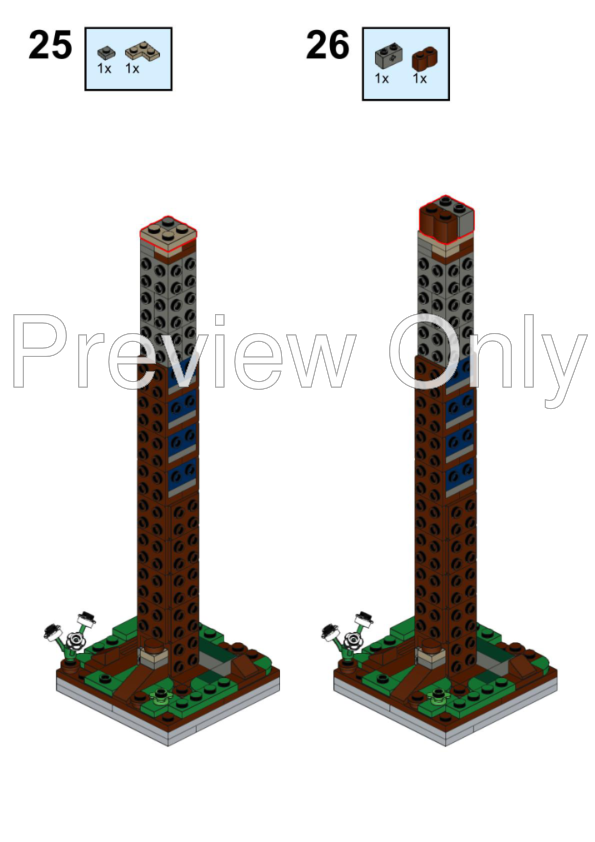 LEGO MOC Pine tree by tomtoms_design | Rebrickable - Build with LEGO