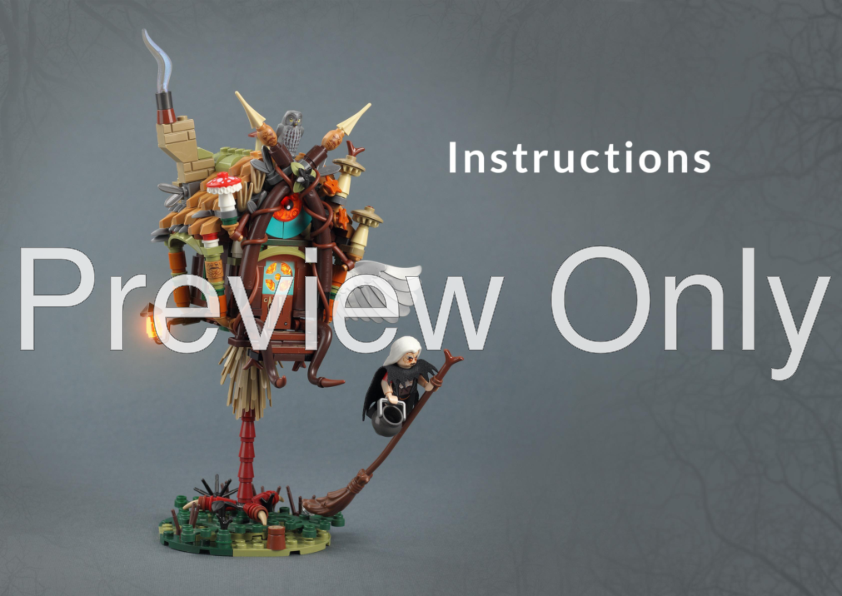 LEGO MOC Baba Yaga hut by MartinDesign | Rebrickable - Build with LEGO