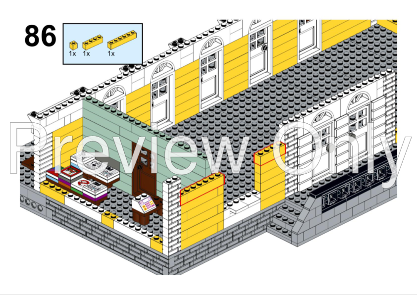 LEGO MOC Trainstation Feldafing (Yellow) by Klemmbausteinmagie | Rebrickable - Build with LEGO