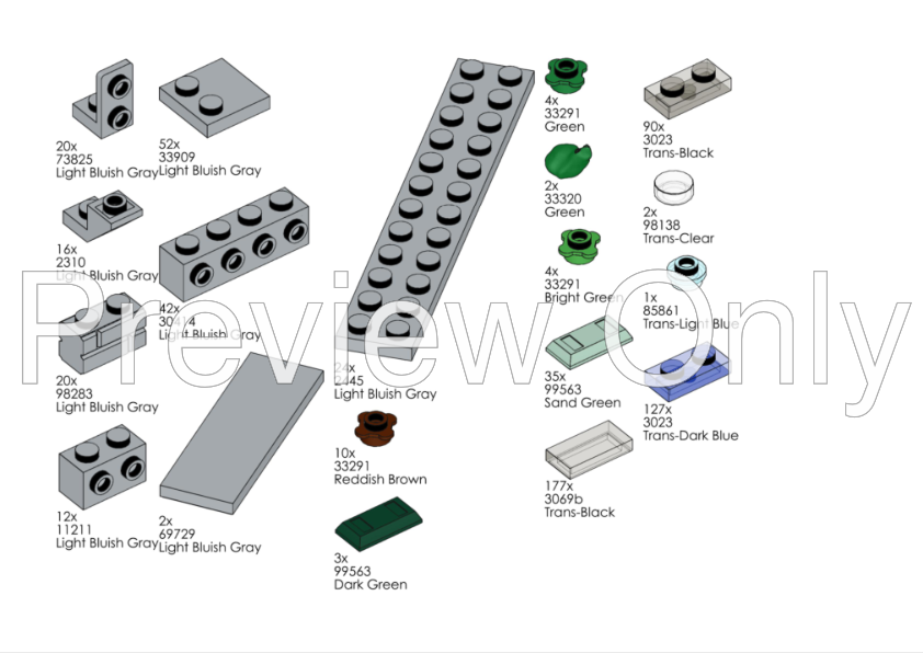 LEGO MOC Canal and Foot Bridge by Thomus_Bean | Rebrickable - Build ...