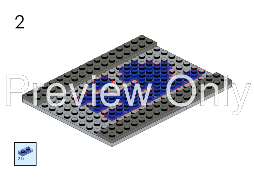 LEGO MOC Canal and Foot Bridge by Thomus_Bean | Rebrickable - Build ...