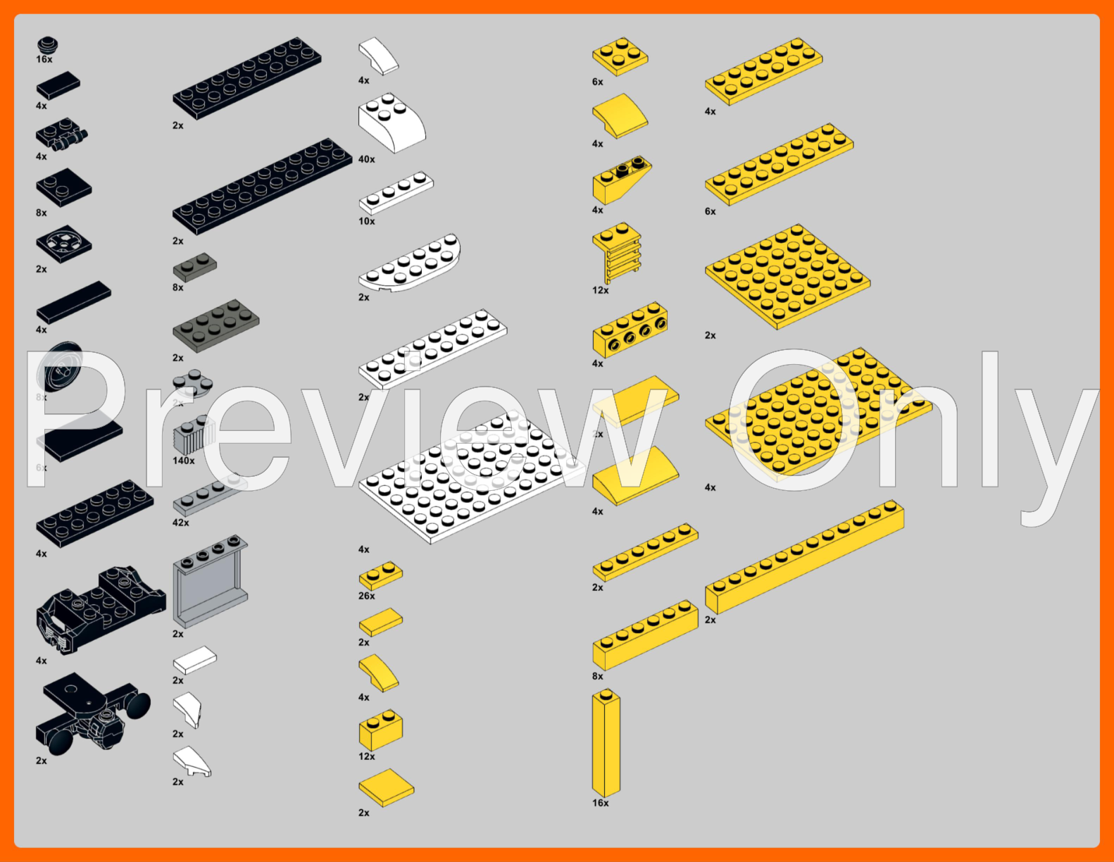 LEGO MOC T11- Autorack by Labronco Brick Designs | Rebrickable - Build ...