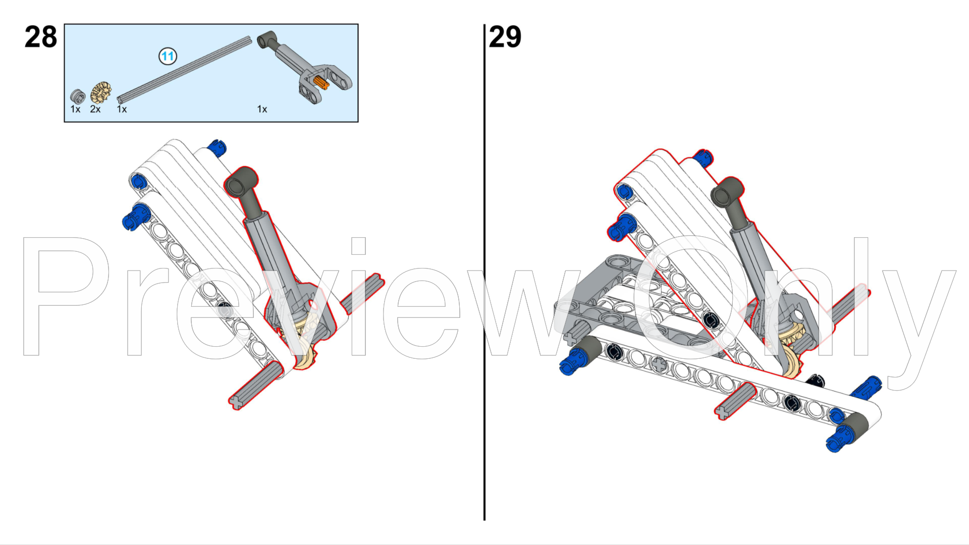 LEGO MOC 42100 Model D: Walking BD-1 by Plaatart | Rebrickable - Build ...