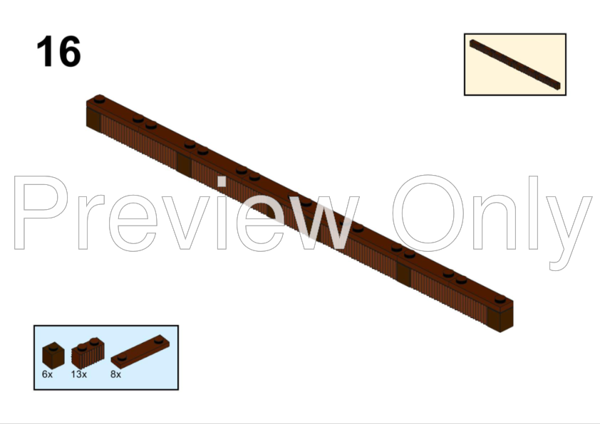 LEGO MOC Red Castle Wall by Huebre | Rebrickable - Build with LEGO