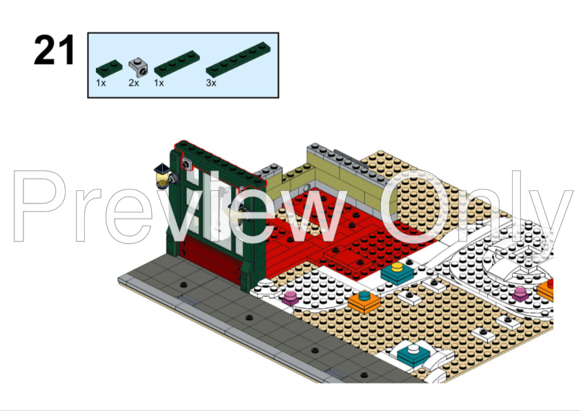 LEGO MOC 10308 Winter Modular Buildings by mocozone | Rebrickable ...