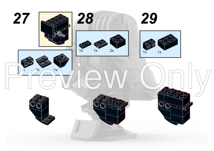 LEGO MOC V- Bust Gen 2 moc Vader Helmet Collection by FeindHammer ...