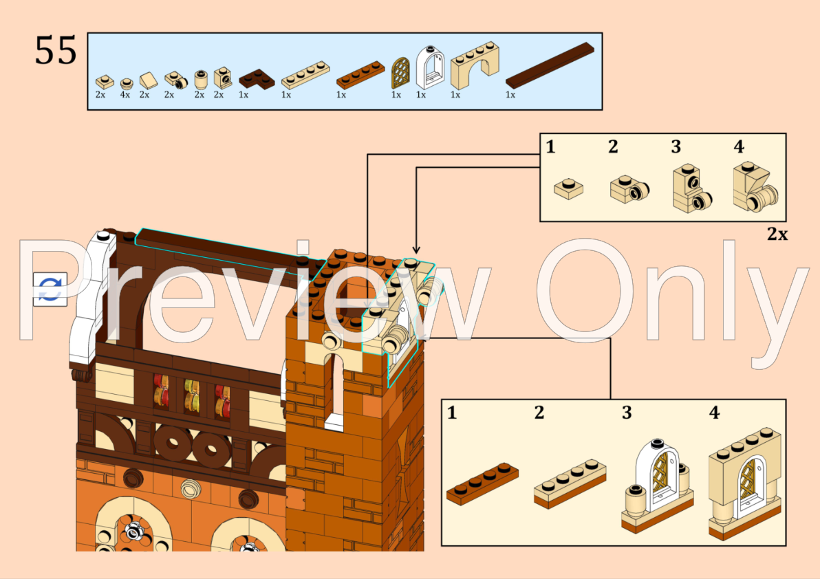 LEGO MOC Gingerbread Castle by SleeplessNight | Rebrickable - Build ...