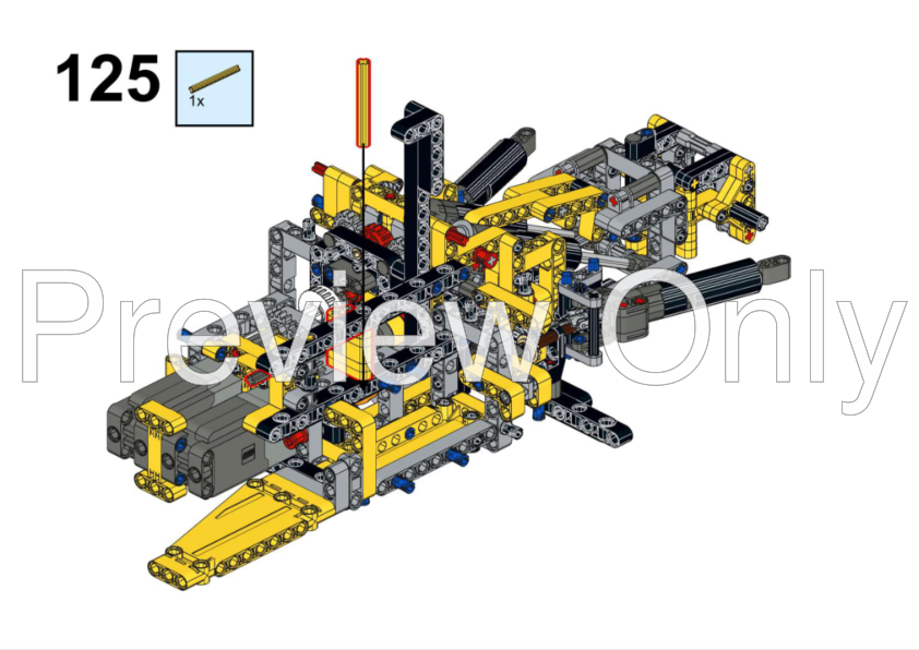 Lego Moc 42131 Alternate Snow Groomer By Alter Lego Rebrickable