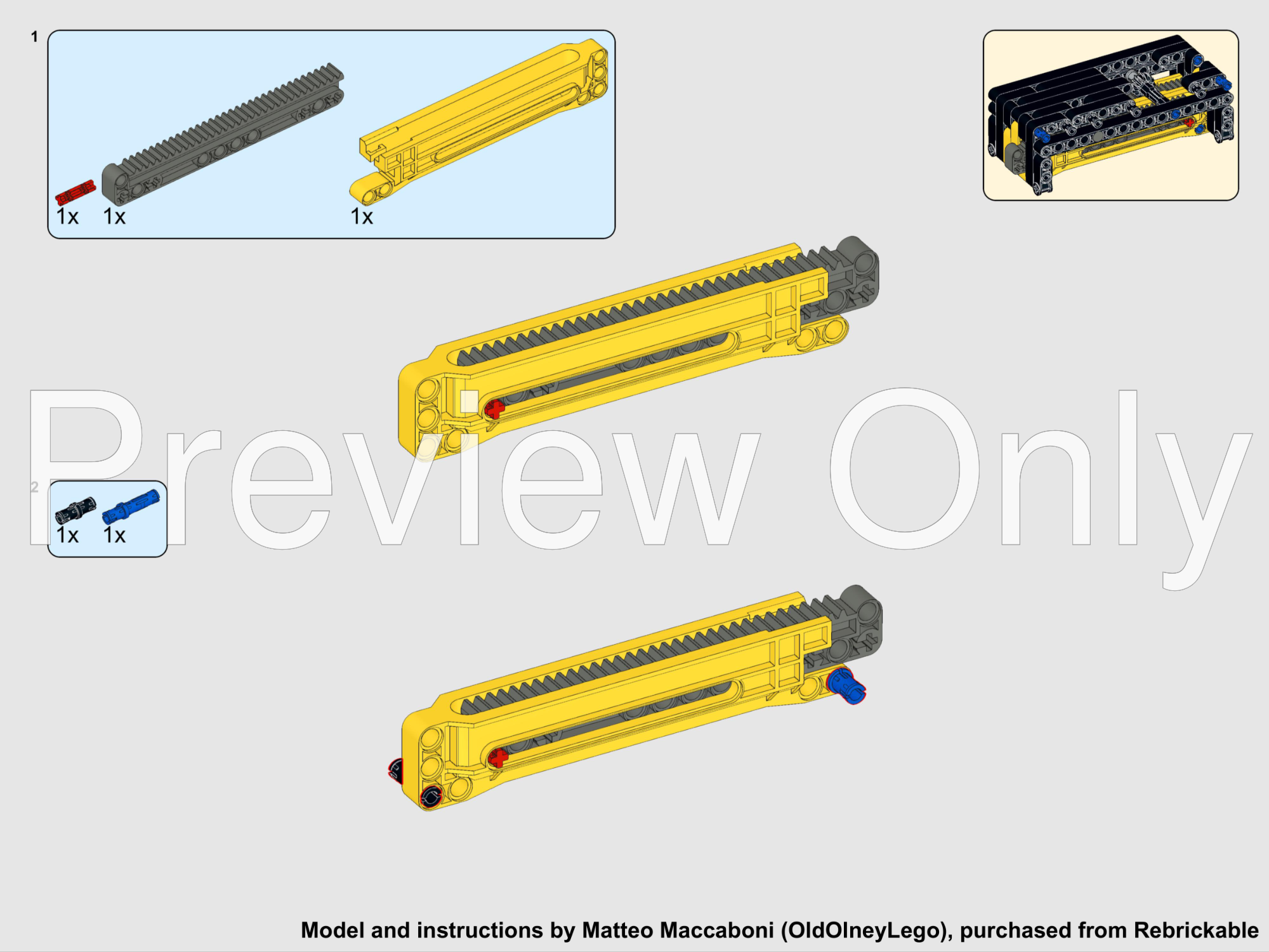 LEGO MOC XL folding crane by OldOlneyLego | Rebrickable - Build with LEGO