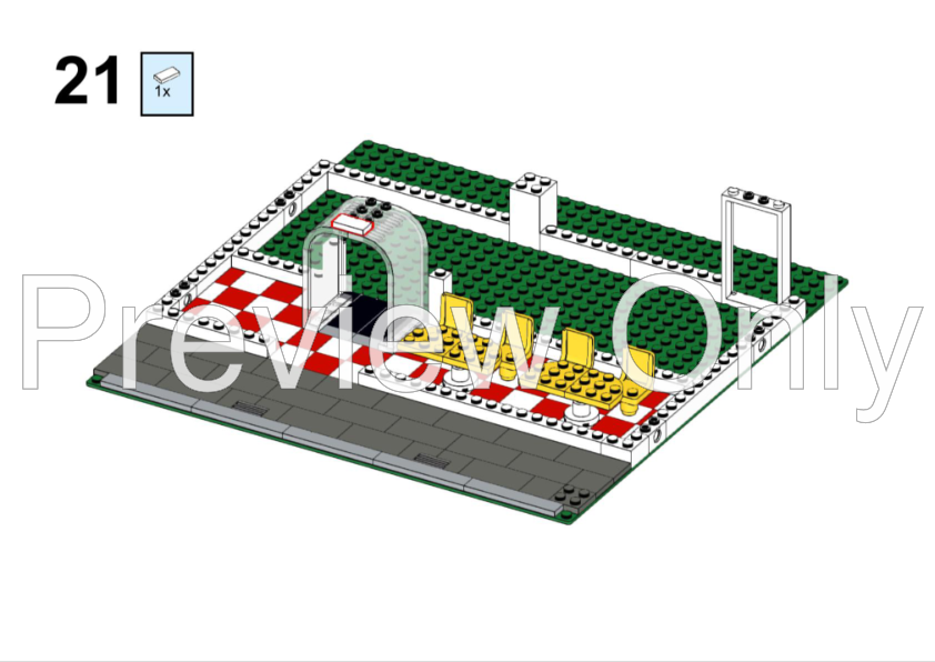 Lego Moc 6376 Breezway Cafe Modular Remake By Jameshigson0512