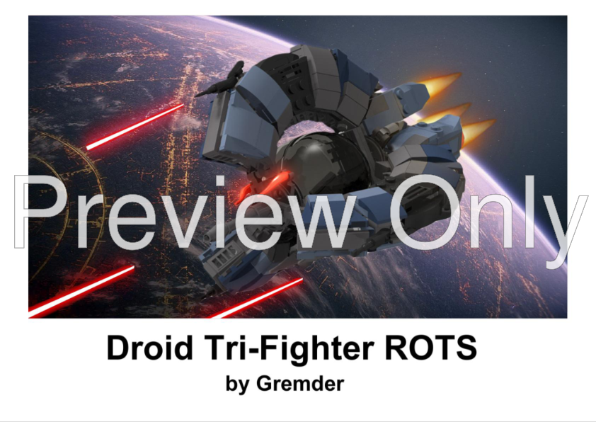 LEGO MOC CIS Droid Tri-Fighter ROTS / EP3 by Gremder23 | Rebrickable - Build with LEGO