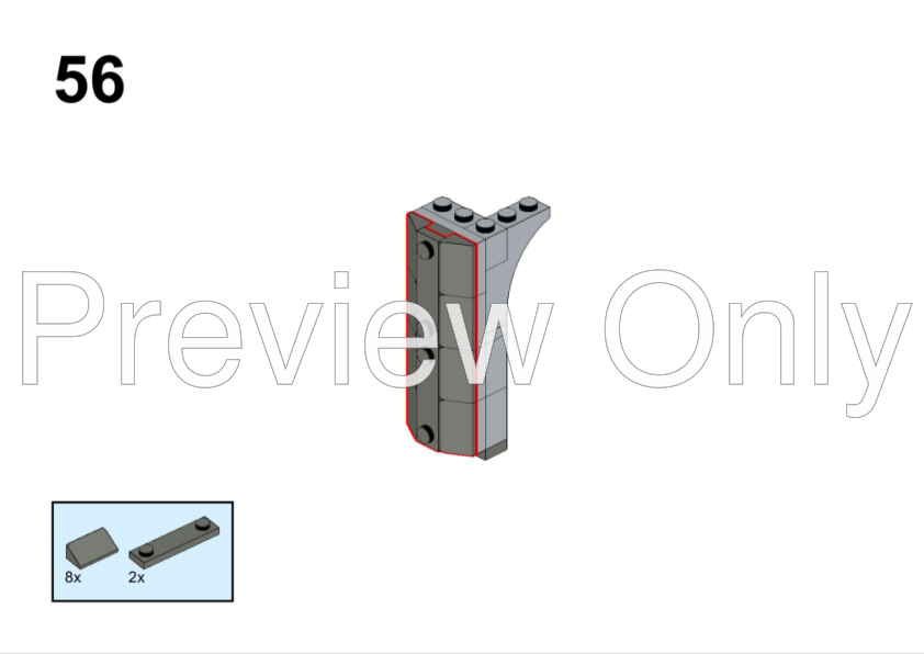 LEGO MOC Red Castle Gate by Huebre | Rebrickable - Build with LEGO