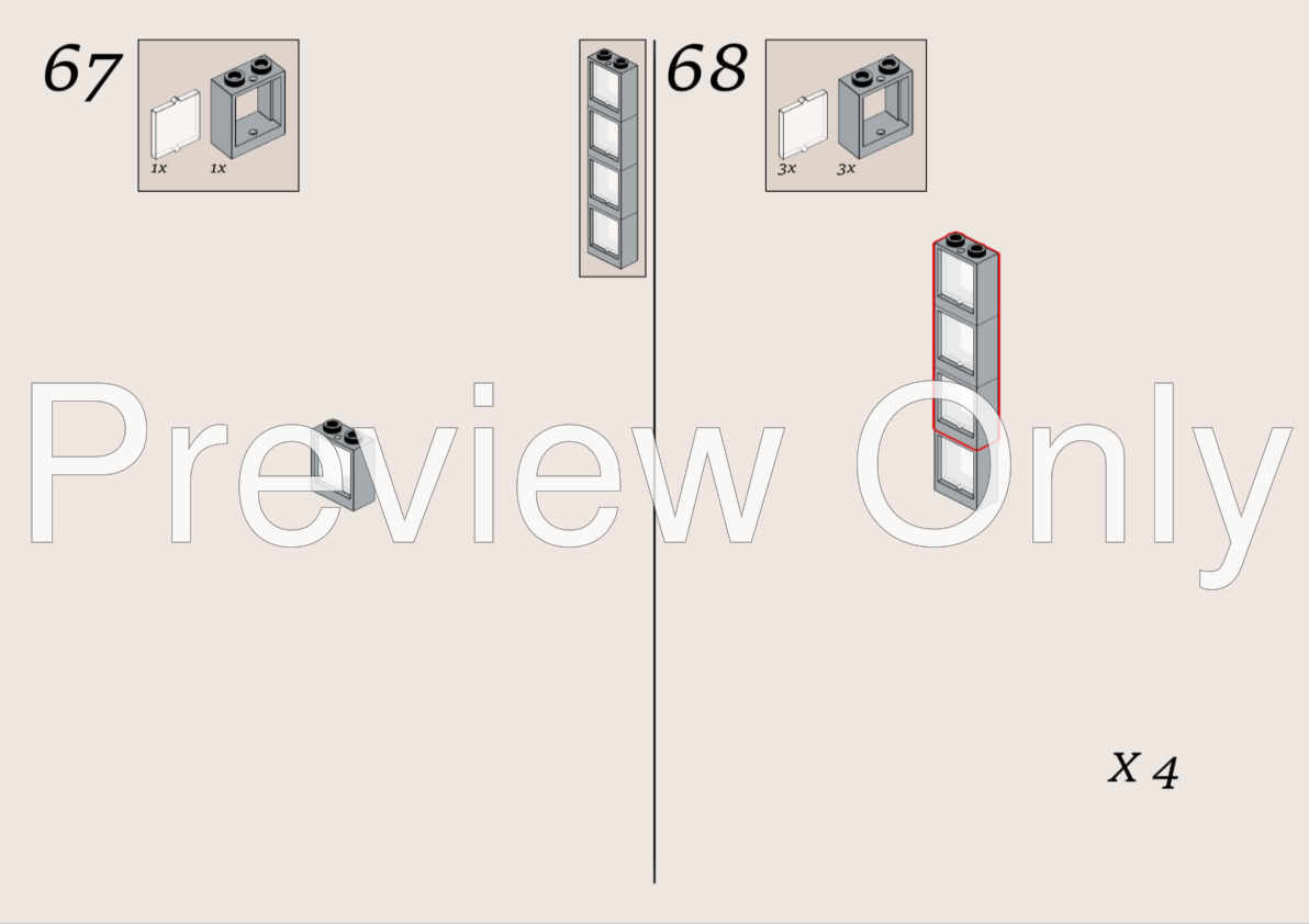 LEGO MOC Modular V by @lucapetraglia.it | Rebrickable - Build with LEGO