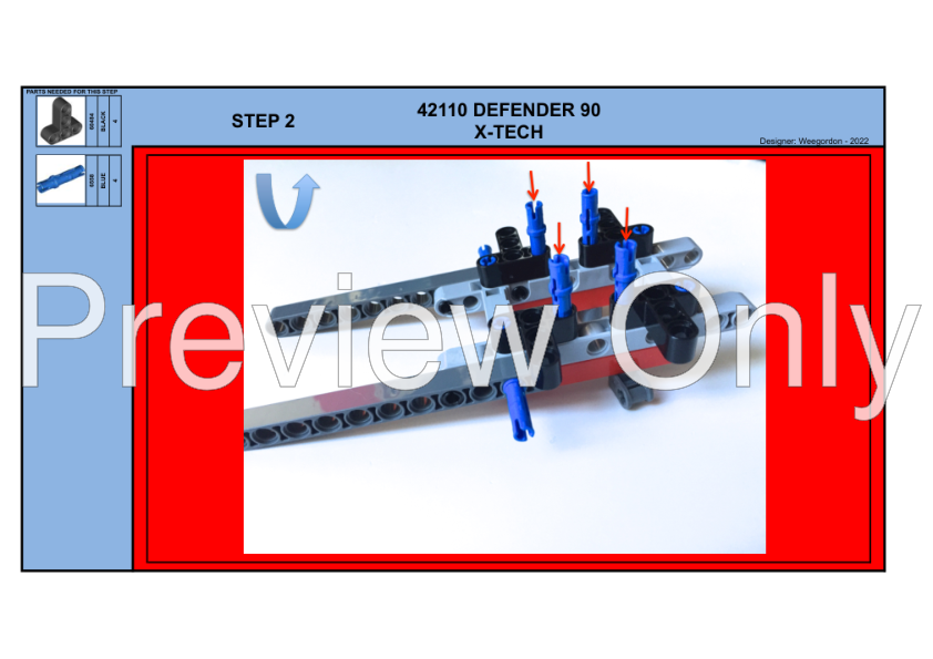 LEGO MOC 42110 Defender 90 X-Tech by Weegordon | Rebrickable - Build ...