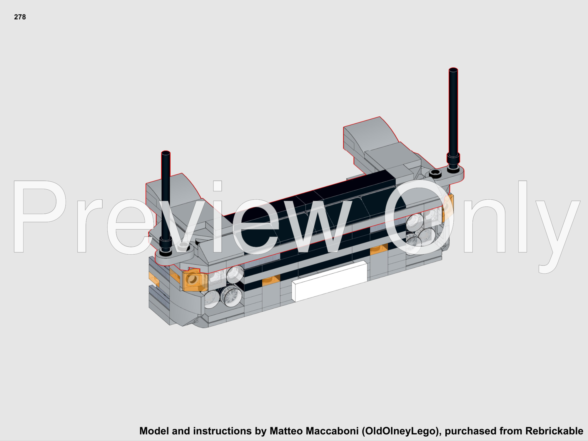 LEGO MOC Scania T144 6x2 tractor by OldOlneyLego | Rebrickable - Build ...