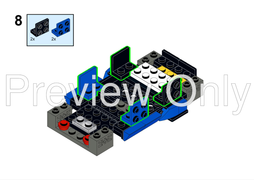 Lego Moc 76902 Ferrari Monza Sp2 By Kmpmocs Rebrickable Build With Lego