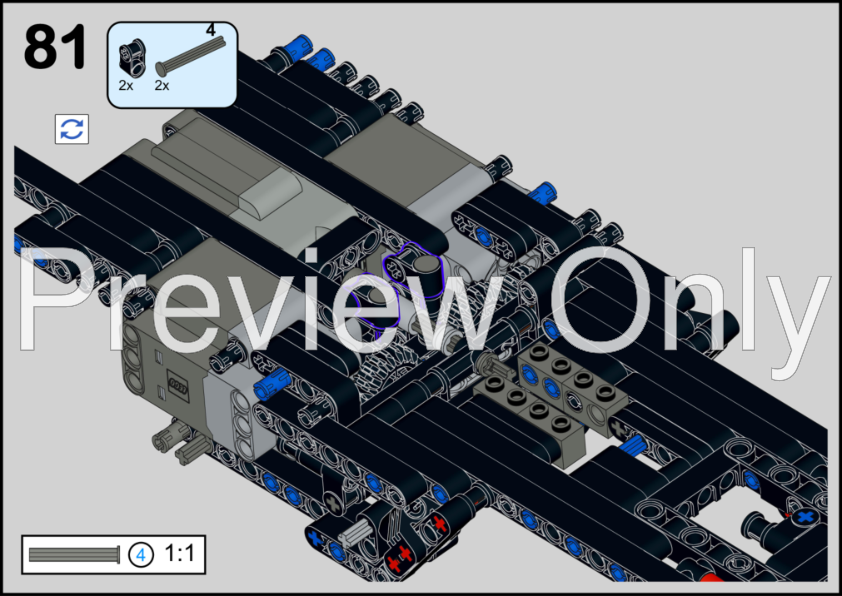 LEGO MOC RED MERCEDES-BENZ UNIMOG U5023 (modular attachments) with ...