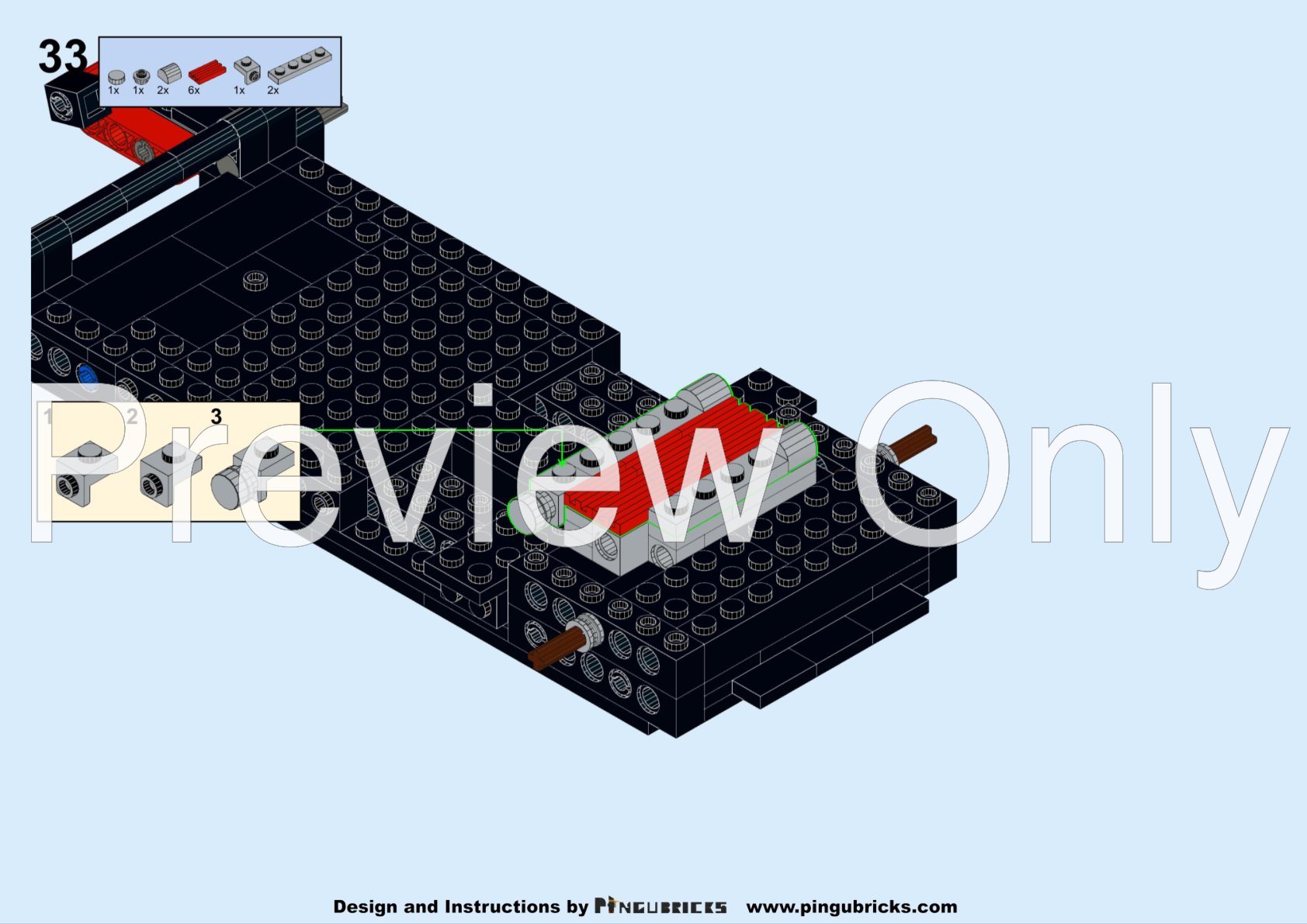 Lego Moc Lamborghini Miura P400 Sv Red By Pingubricks Rebrickable