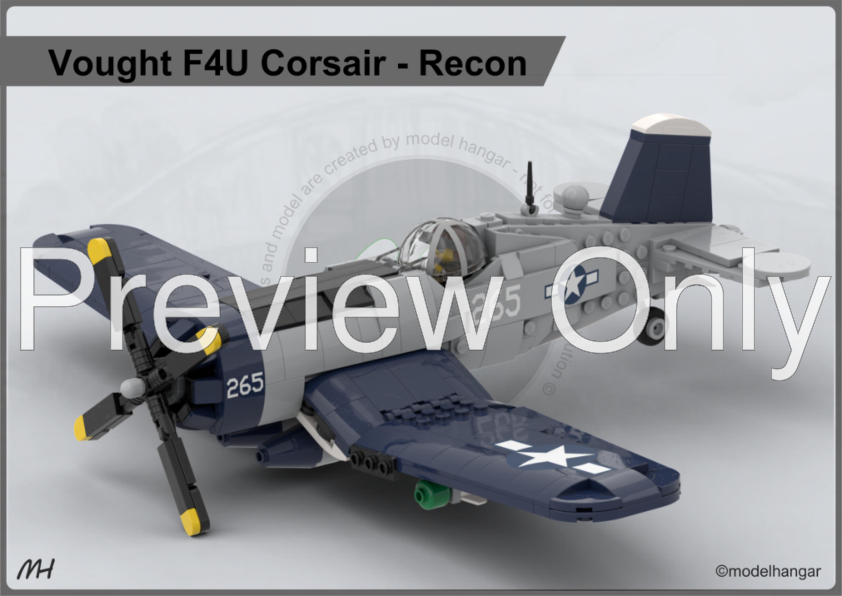 LEGO MOC F4U Corsair Recon by model hangar | Rebrickable - Build with LEGO