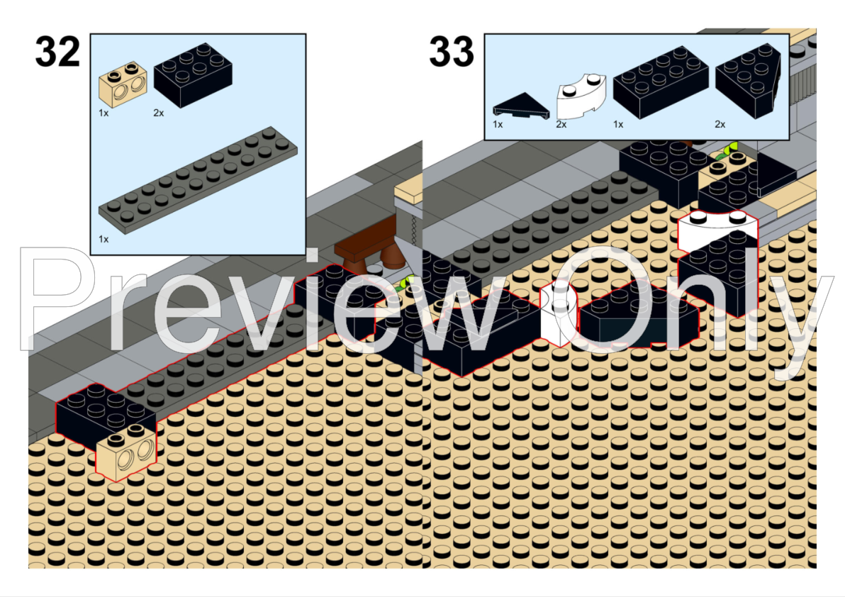 Lego Moc Modular School Inverted Corner Alternate Build Of Town Hall