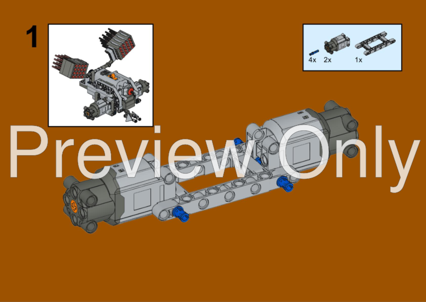 LEGO MOC Hailfire Droid RC by Camobricktape | Rebrickable - Build with LEGO