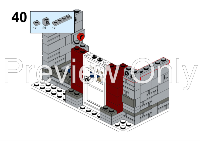 LEGO MOC 10263 Firestation Modular by bergebricks | Rebrickable - Build ...