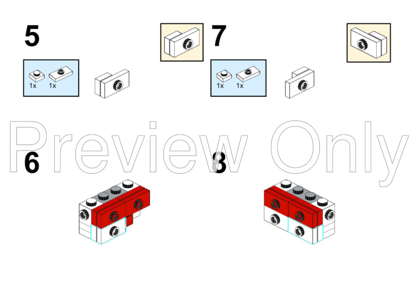 LEGO MOC Chibi MS - RGM-79 by zephyrblues | Rebrickable - Build with LEGO