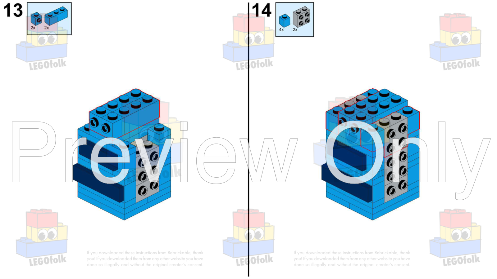 LEGO MOC Wooper (Pokémon) by brickfolk | Rebrickable - Build with LEGO