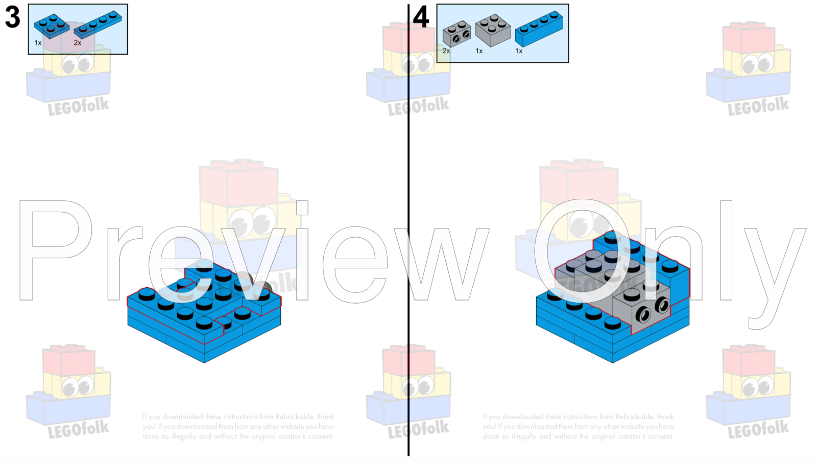 LEGO MOC Wooper (Pokémon) by brickfolk | Rebrickable - Build with LEGO