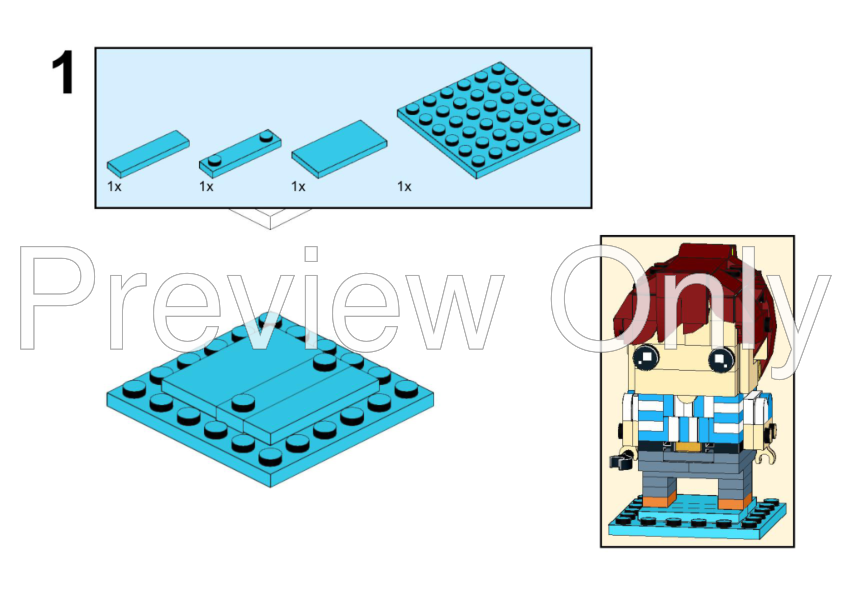 LEGO MOC Porco Rosso & Fio Piccolo - Studio Ghibli BrickHeadz by ...