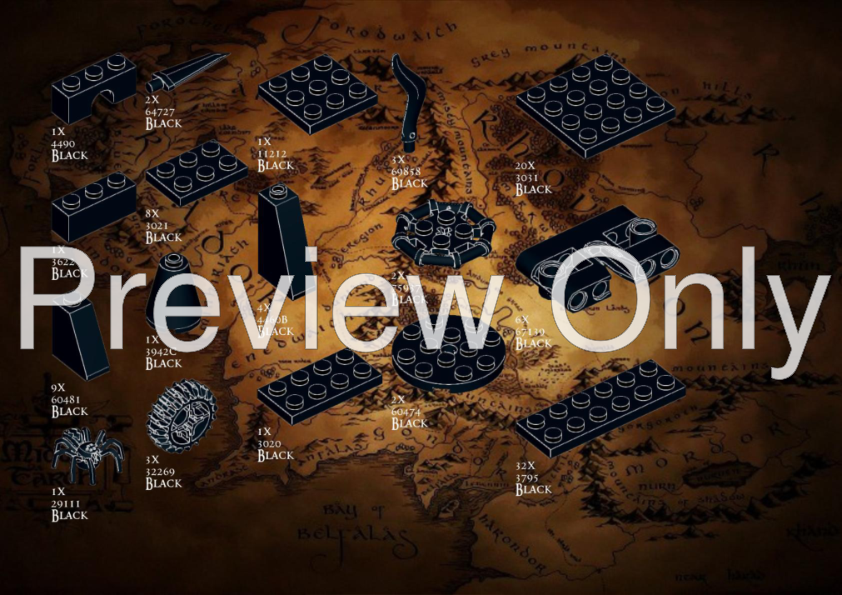 LEGO MOC UCS Middle Earth Map by LegoMocLoc | Rebrickable - Build with LEGO