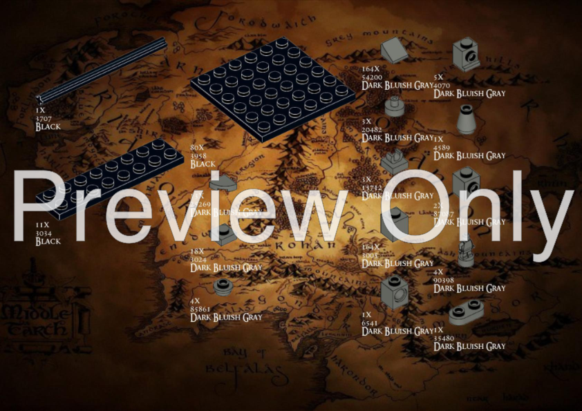 LEGO MOC UCS Middle Earth Map by LegoMocLoc | Rebrickable - Build with LEGO