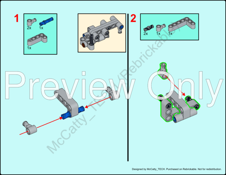 LEGO MOC Turntable Drawbar Trailer (Skeleton) by @McCatty_TECH ...