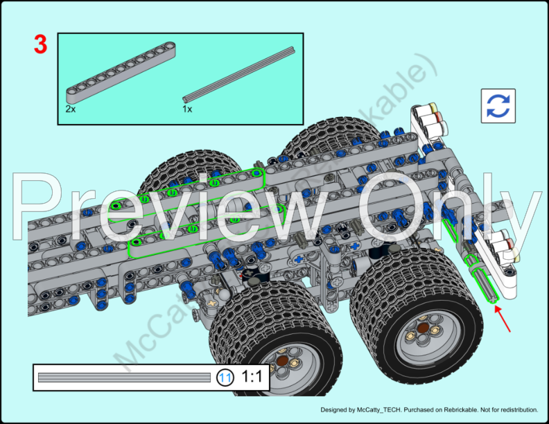 LEGO MOC Turntable Drawbar Trailer (Skeleton) by @McCatty_TECH ...